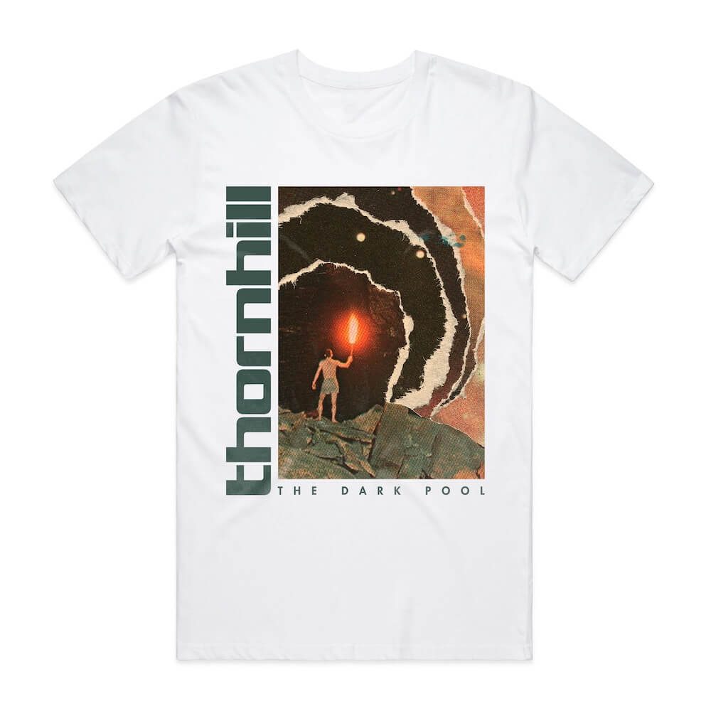 Thornhill - The Dark Pool (Green Logo) Tシャツ (ホワイト） – bandstore