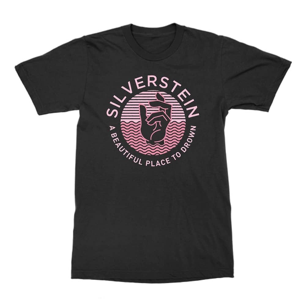 Silverstein Drowning Hand Tshirt - Black – bandstore